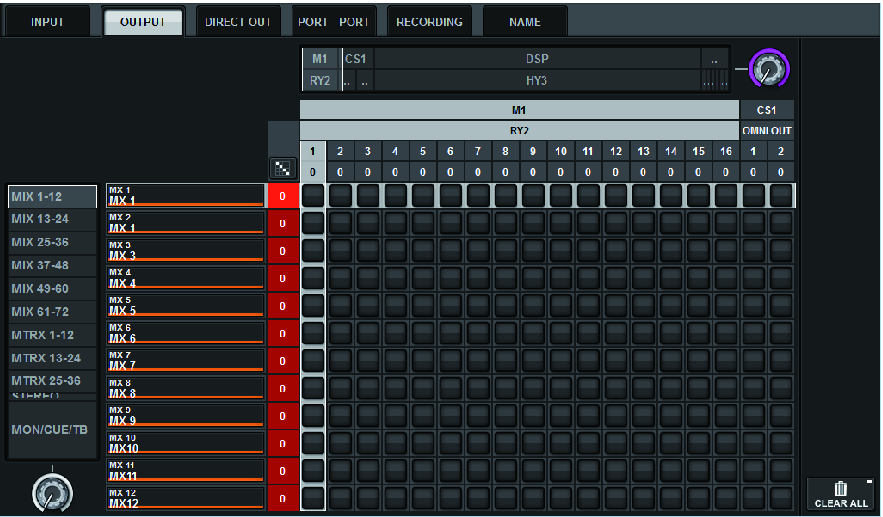 RIVAGE PM Series | Patching the output ports