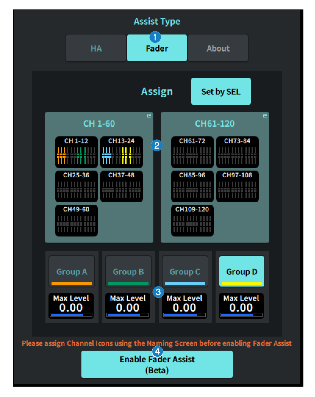 DM7 Series | Pantalla ASSIST (asistencia)