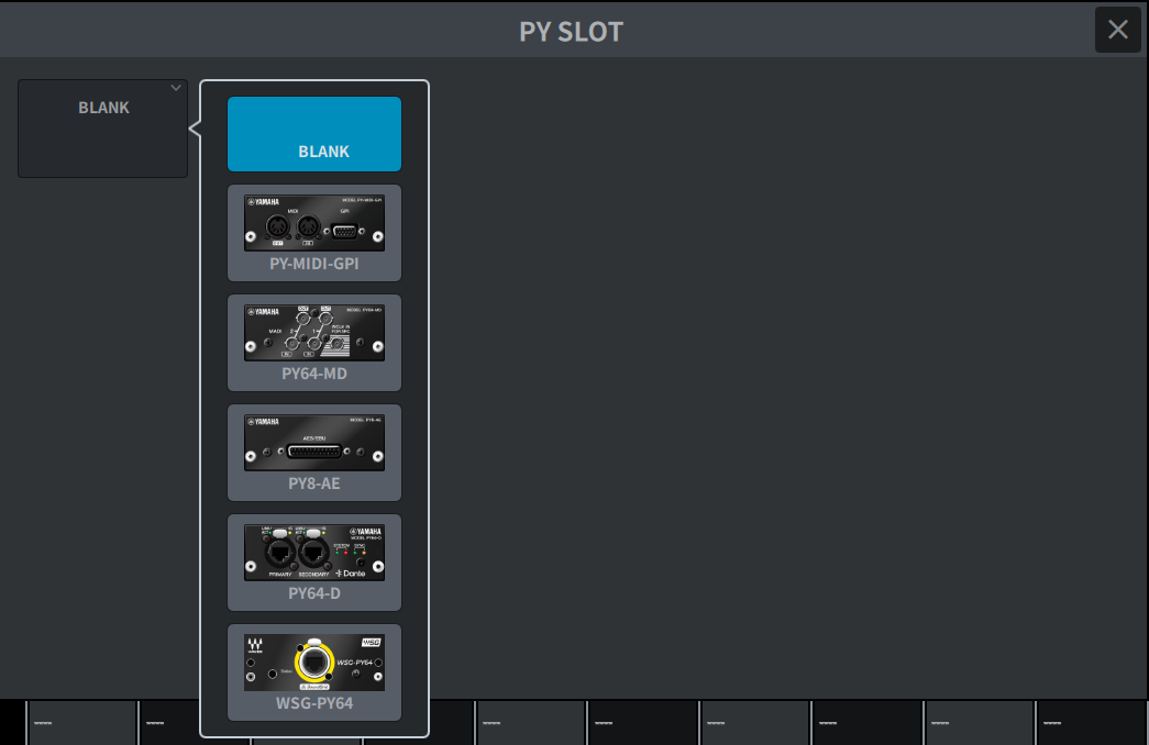 DM7 Series | PY Slot画面