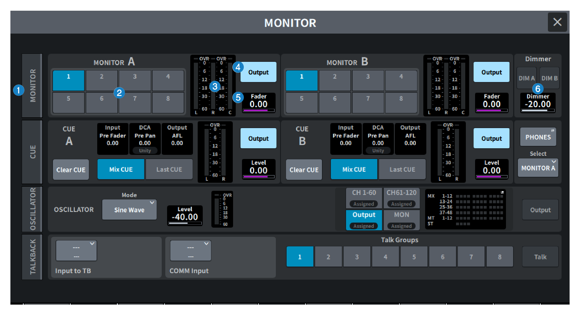 DM7 Series | Écran MONITOR (MONITOR)